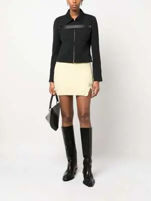 Gcds Hairy Logo-plaque Miniskirt