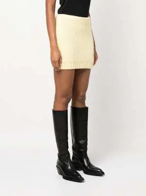 Gcds Hairy Logo-plaque Miniskirt