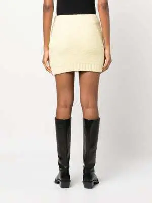 Gcds Hairy Logo-plaque Miniskirt