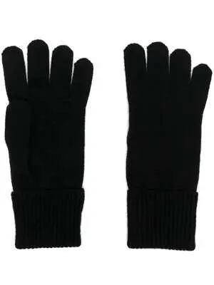 Woolrich Woolrich Logo-Patch Cashmere Gloves Black