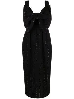 Viktor & Rolf Starry Night Crystal-embellished Midi Dress - Black