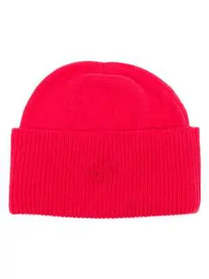 Patou Logo-patch Cashmere Beanie - Pink