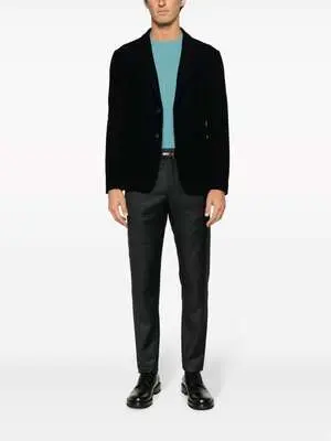 Giorgio Armani Textured-finish Notched-lapels Blazer