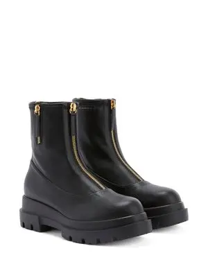 GIUSEPPE ZANOTTI Avide Zip-up Combat Boots - Black
