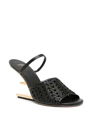 Fendi First 95mm Leather Sandals