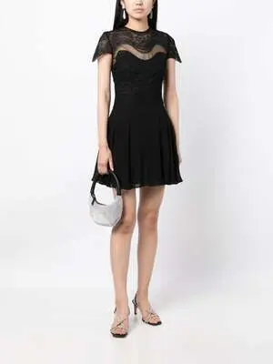 Costarellos Mangano Silk Georgette Minidress