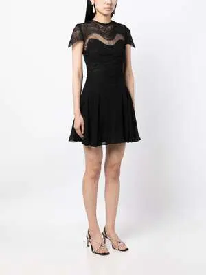 Costarellos Mangano Silk Georgette Minidress