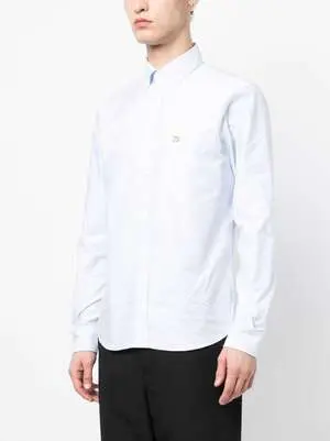 Maison Kitsuné Embroidered-fox Cotton Shirt
