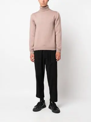 NUUR Roll-neck Merino Wool Jumper - Pink