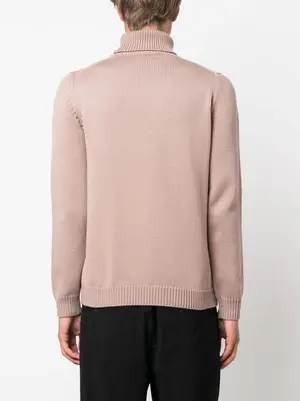 NUUR Roll-neck Merino Wool Jumper - Pink
