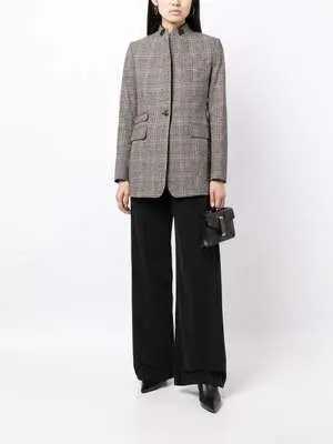 Rag & Bone Plaid Check Pattern Single-breasted Blazer