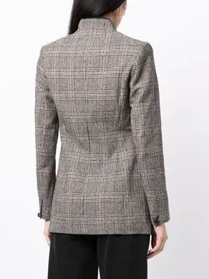 Rag & Bone Plaid Check Pattern Single-breasted Blazer