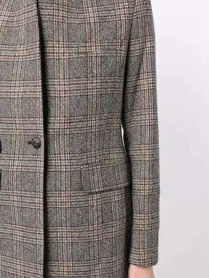 Rag & Bone Plaid Check Pattern Single-breasted Blazer