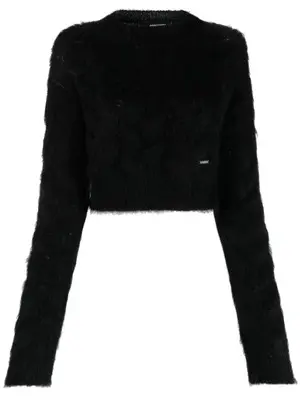 Dsquared2 Brushed Mohair-blend Jumper - Black
