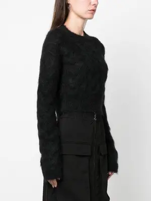 Dsquared2 Brushed Mohair-blend Jumper - Black