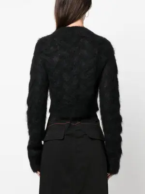 Dsquared2 Brushed Mohair-blend Jumper - Black