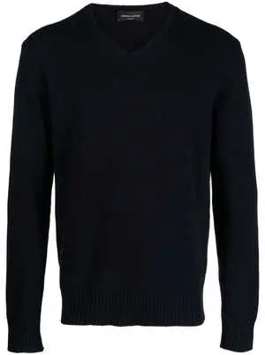 Roberto Collina V Neck Sweaters For Men