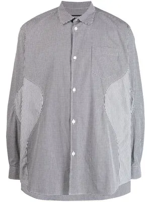 Undercover Mixed-print Cotton Shirt