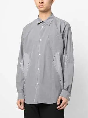 Undercover Mixed-print Cotton Shirt