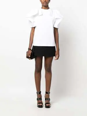 Alexander McQueen Draped Cotton T-shirt
