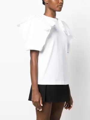 Alexander McQueen Draped Cotton T-shirt