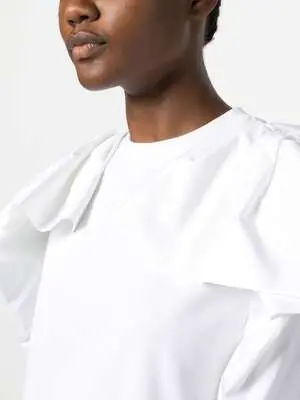 Alexander McQueen Draped Cotton T-shirt