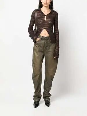 Acne Studios Relaxed Fit Coated Jeans