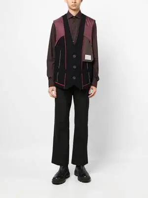 Kolor Patchwork Wool Vest