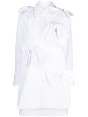 Viktor & Rolf Bow-detail Shirt Dress - White
