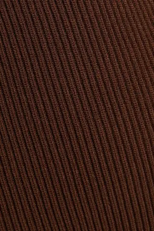 TOTEME Ribbed-knit Tank - Chocolate