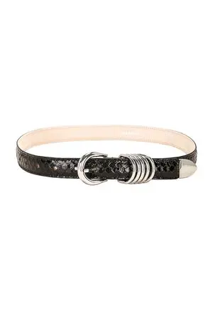 DEHANCHE Hollyhock Snake Belt - Black Python