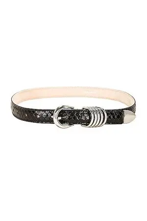 DEHANCHE DEHANCHE Hollyhock Snake Belt Black
