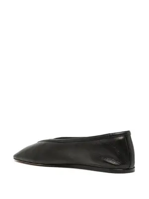Le Monde Beryl Luna Leather Ballerinas - Black