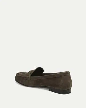 Veronica Beard Penny Suede Loafer - Cypress