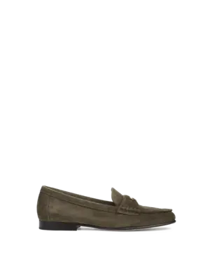 Veronica Beard Penny Suede Loafer - Cypress