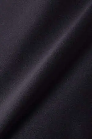 Saint Laurent Open-back Draped Silk-satin Top