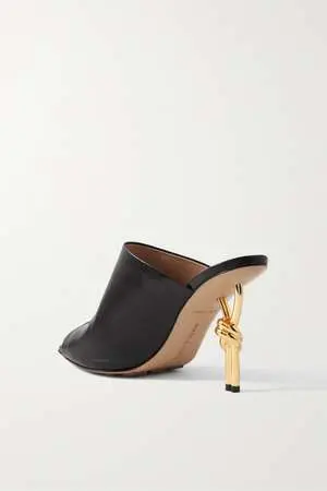 Bottega Veneta Leather Mules - Black