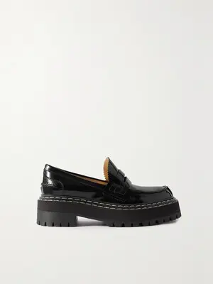Proenza Schouler Patent-leather Platform Loafers