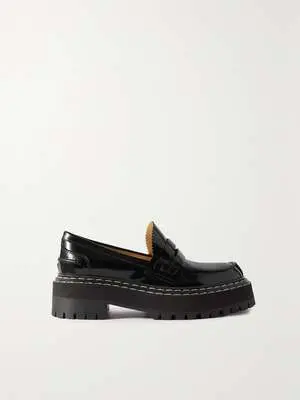 Proenza Schouler Patent-leather Platform Loafers