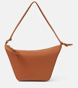 Loewe Hammock Mini Leather Shoulder Bag - Brown