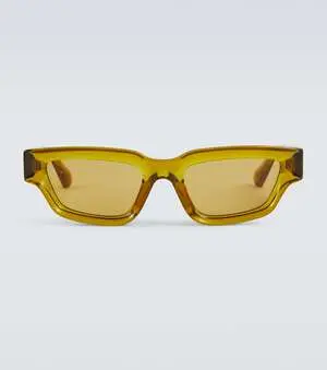 Bottega Veneta Rectangular Sunglasses - Yellow