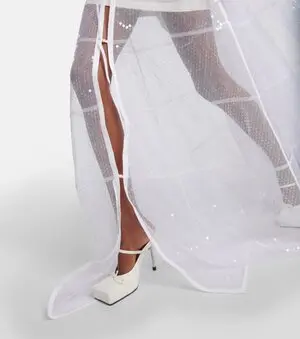 Jacquemus La Robe Dentelle Embellished Gown