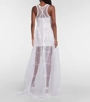 Jacquemus La Robe Dentelle Embellished Gown