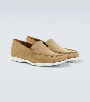Manolo Blahnik Monaco Suede Loafers