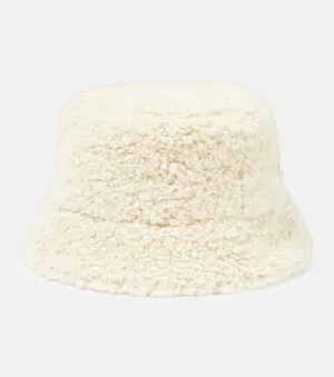 Stella McCartney Faux Shearling Bucket Hat