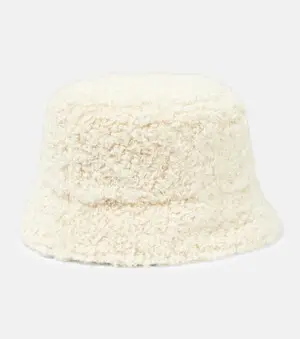 Stella McCartney Faux Shearling Bucket Hat
