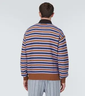 Zegna X The Elder Statesman Cashmere Blend Polo Sweater