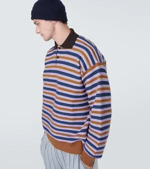 Zegna X The Elder Statesman Cashmere Blend Polo Sweater