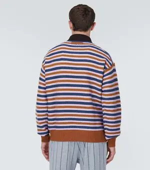 Zegna X The Elder Statesman Cashmere And Wool Polo Sweater