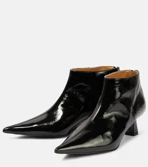 GANNI Zip-up Ankle Boots